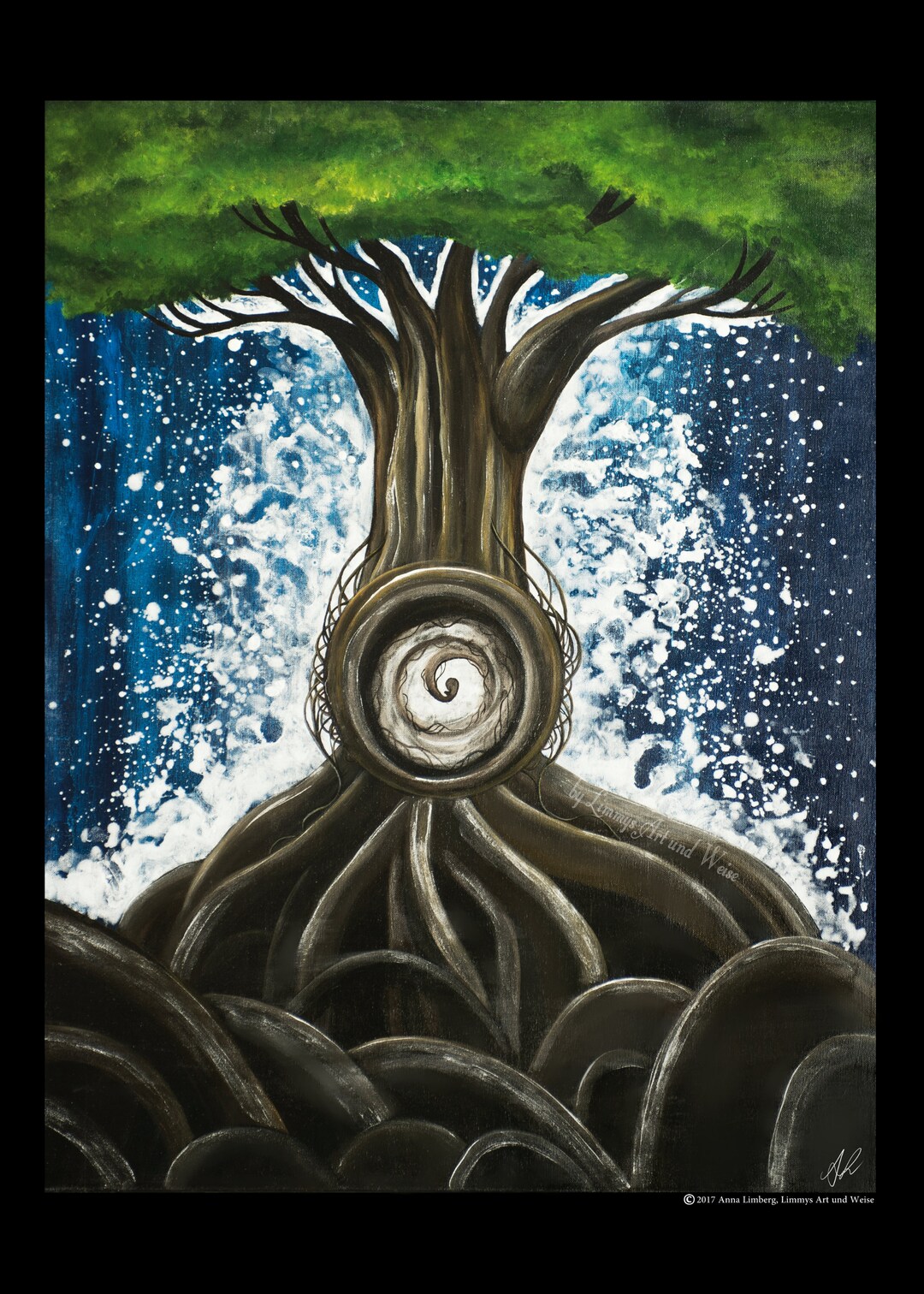 Fantasy Poster "tree of Origin", Tree Pictures, Psychedelic Picture ...