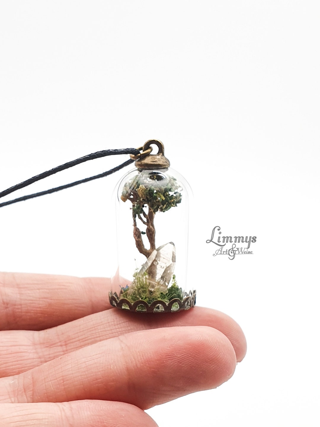 Tree Necklace, Soul Tree, Tree of Life, Rock Crystal, Mini Tree, Tree ...