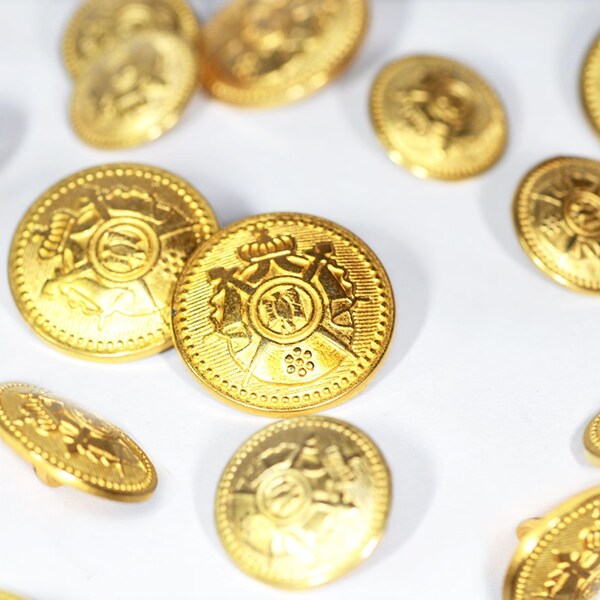 Gold Blazer Buttons - Etsy