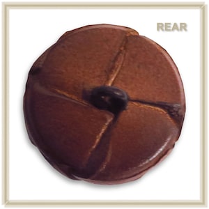 Genuine Leather Shank Jacket Buttons (brown) Choice of Sets in 3L/7S or ...