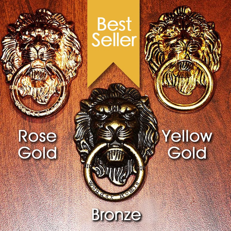 Lion Knocker Drawer Pull - Etsy