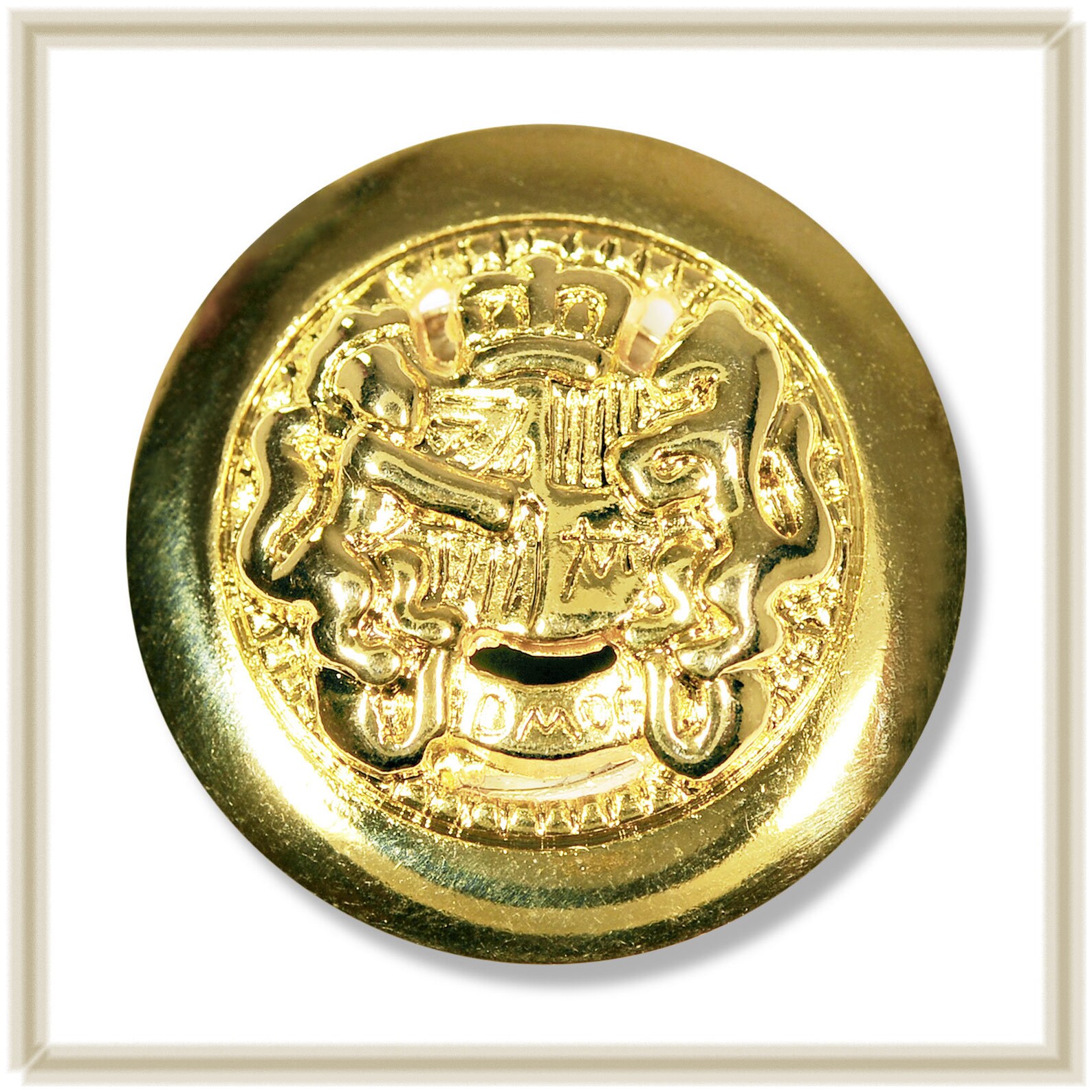 Set of Die Cast Metal Blazer Buttons B1020 (gold Colour) in Sets of 4 ...