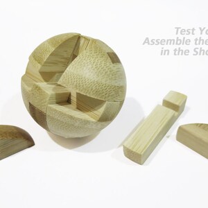 Set of 2 Handmade Pastime 3-D Shaped Jigsaw Puzzles Approx ø4-4.5cm ...