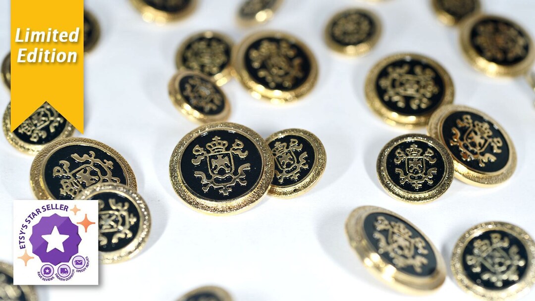 Set of Limited Edition (black Enamel on Gold) Die Cast Metal Alloy ...