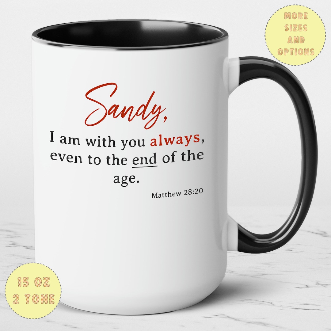 Personalized Bible Verse Coffee Mug, Bible Study Gift, Prayer Partner ...