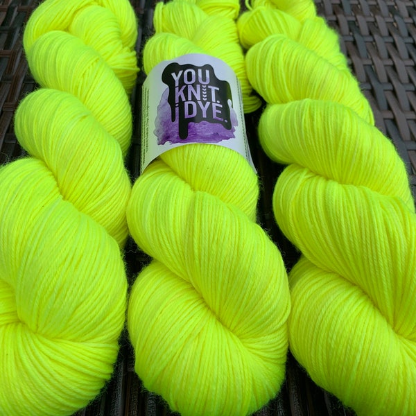 Neon Yellow Yarn - Etsy