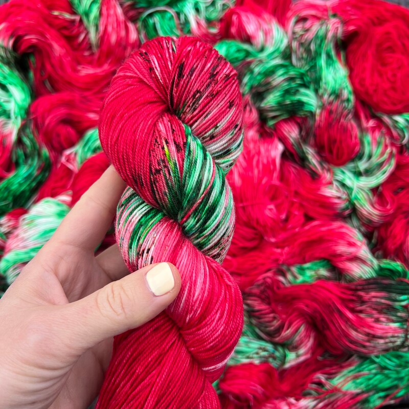 Christmas Sock Yarn - Etsy