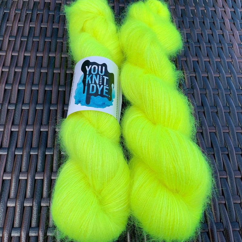 Neon Yellow Yarn - Etsy