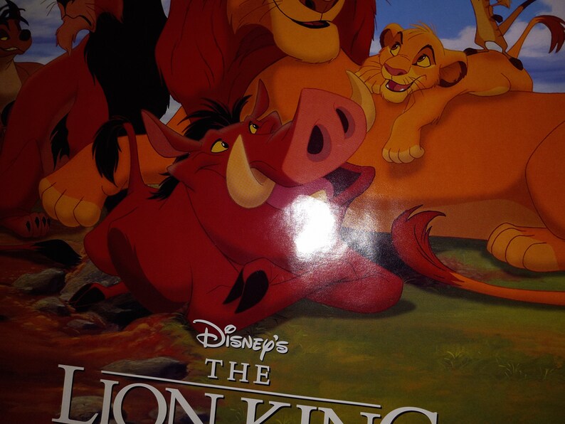 Vintage 17×22 Inch the Lion King Happy Holidays Poster - Etsy