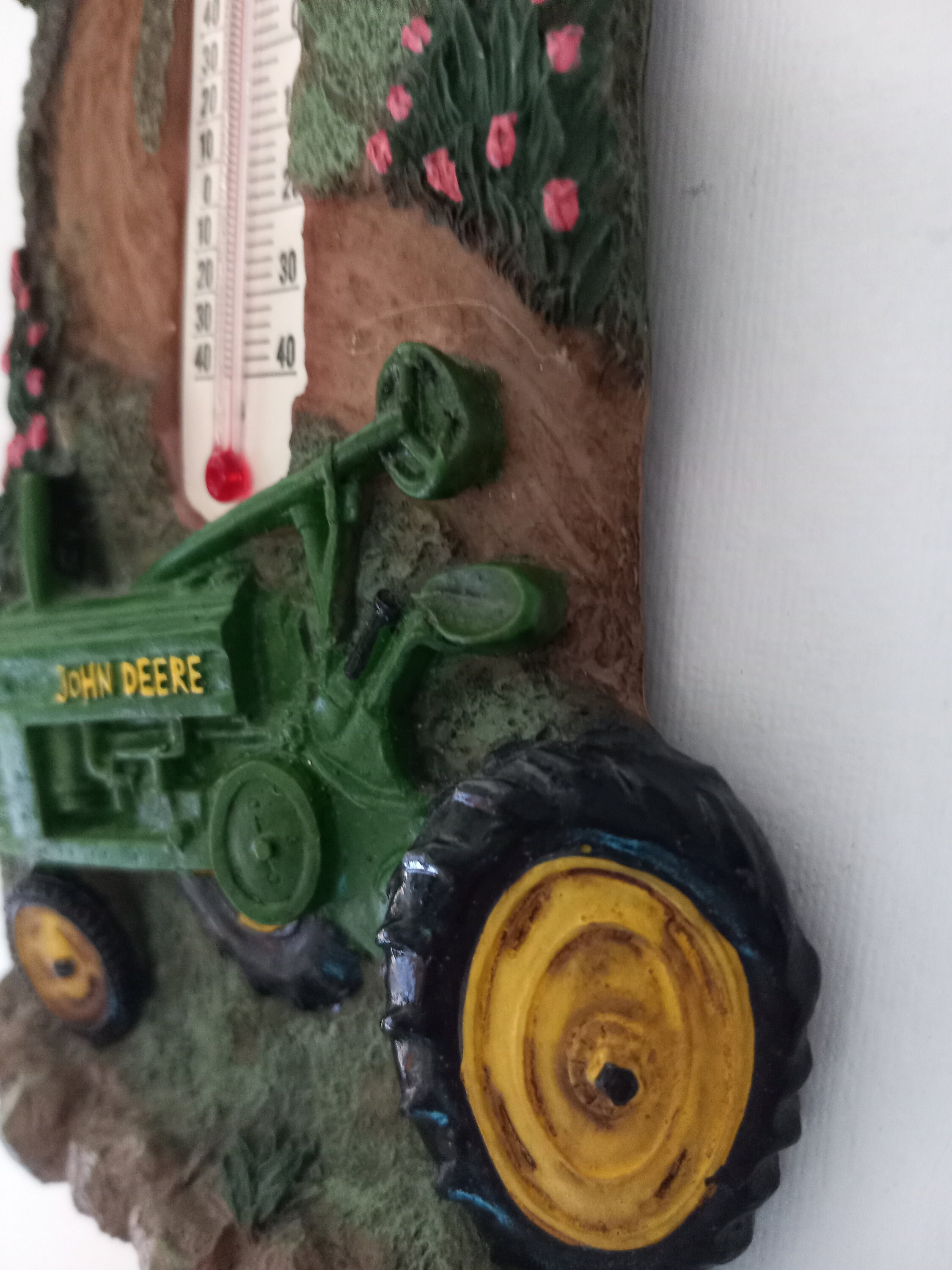 Vintage Ceramic John Deere Tractor Thermometer - Etsy
