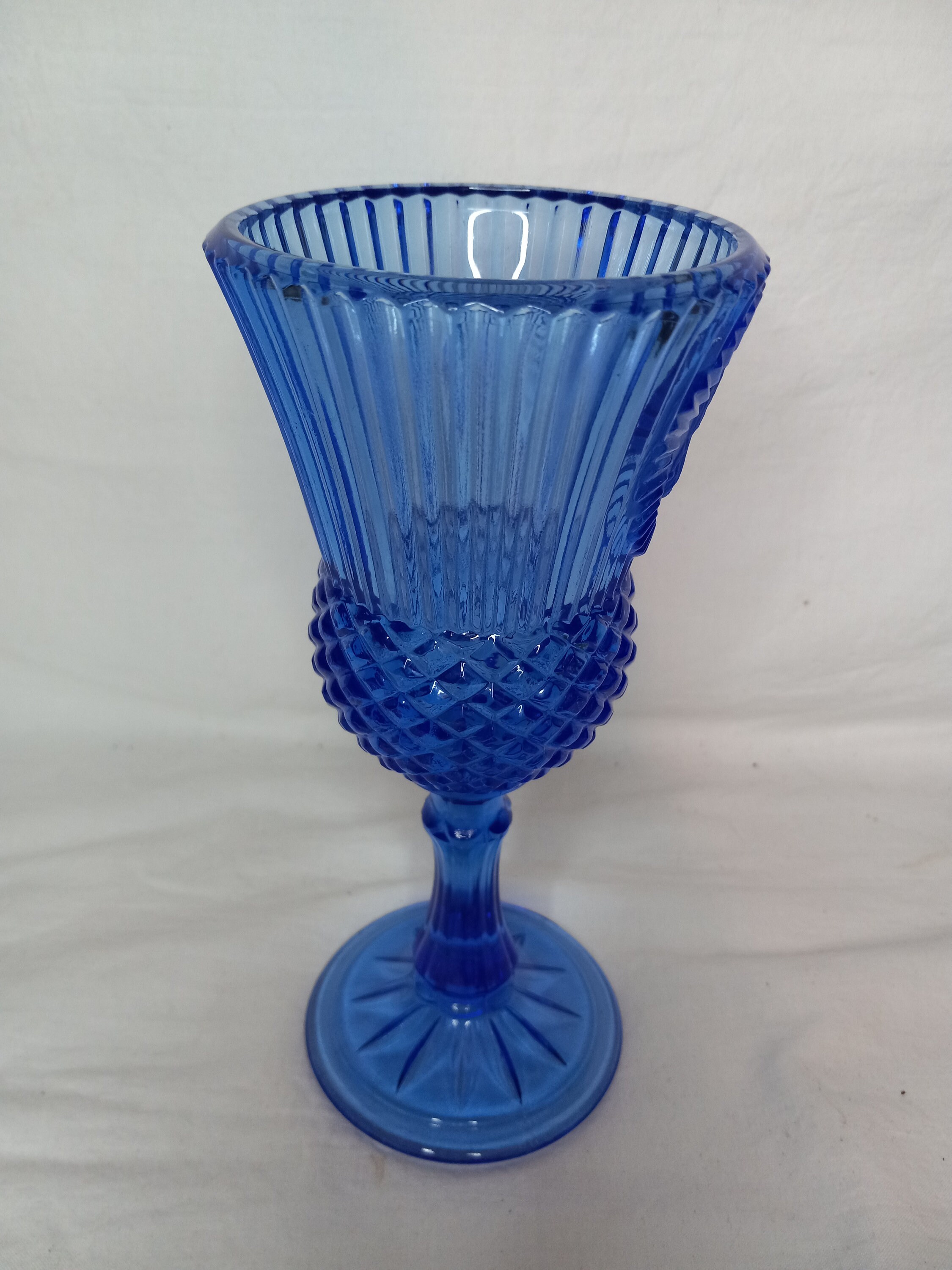 1970's Avon Cobalt Blue Fostoria Stem Goblet With Geotge Washington - Etsy