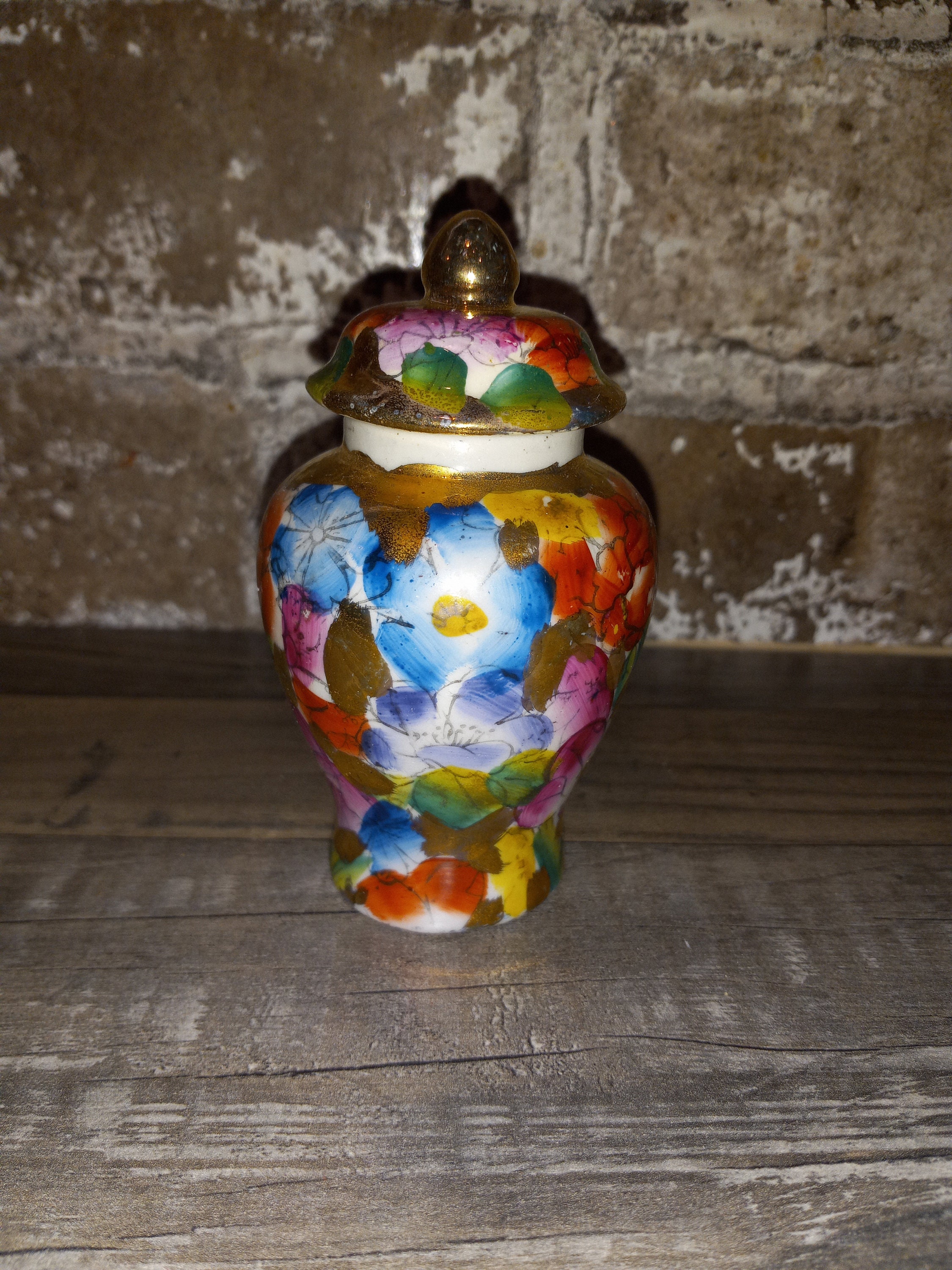 Small Vintage Chinese Chapel/ginger Jar - Etsy