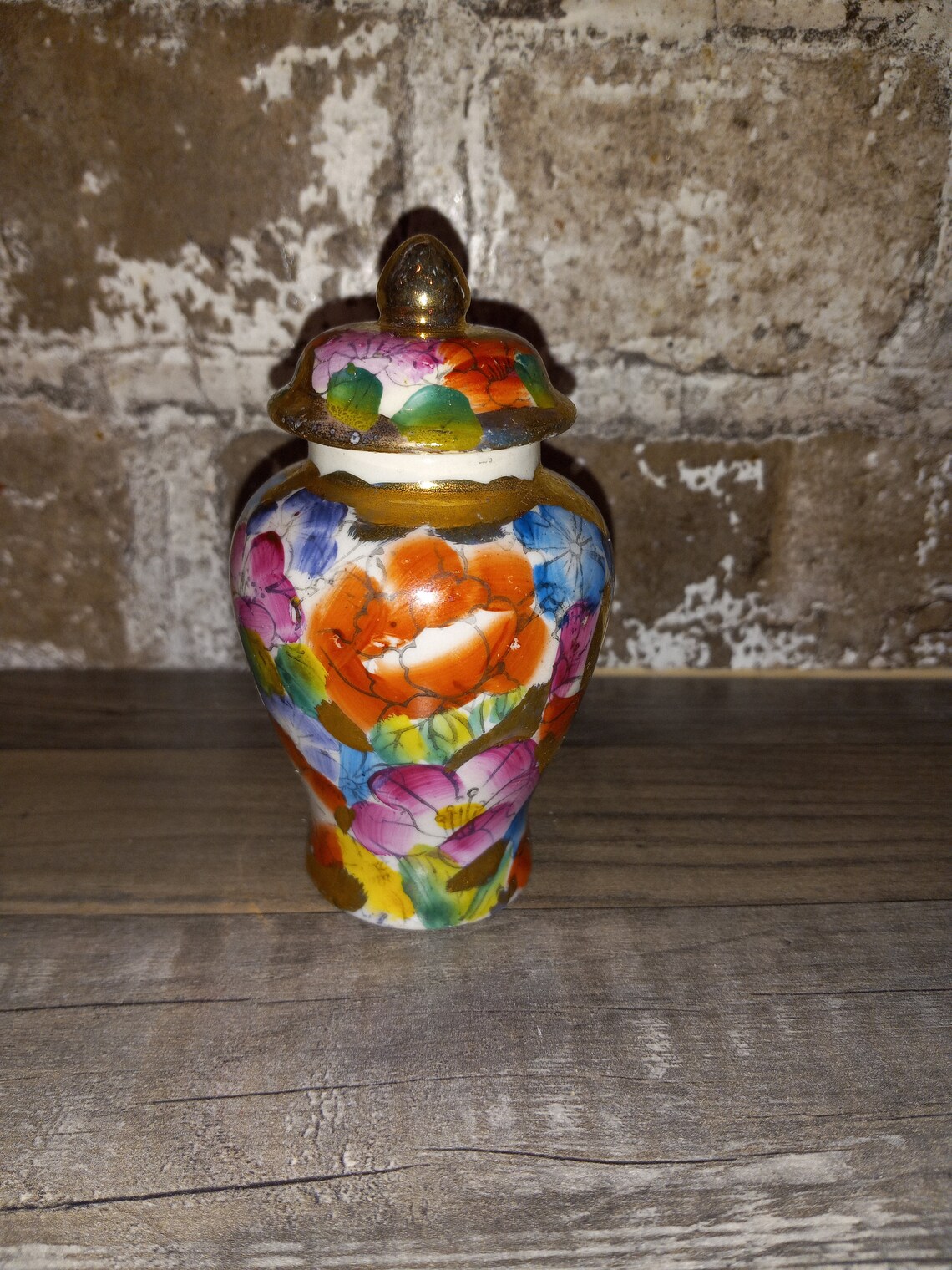 Small Vintage Chinese Chapel/ginger Jar - Etsy