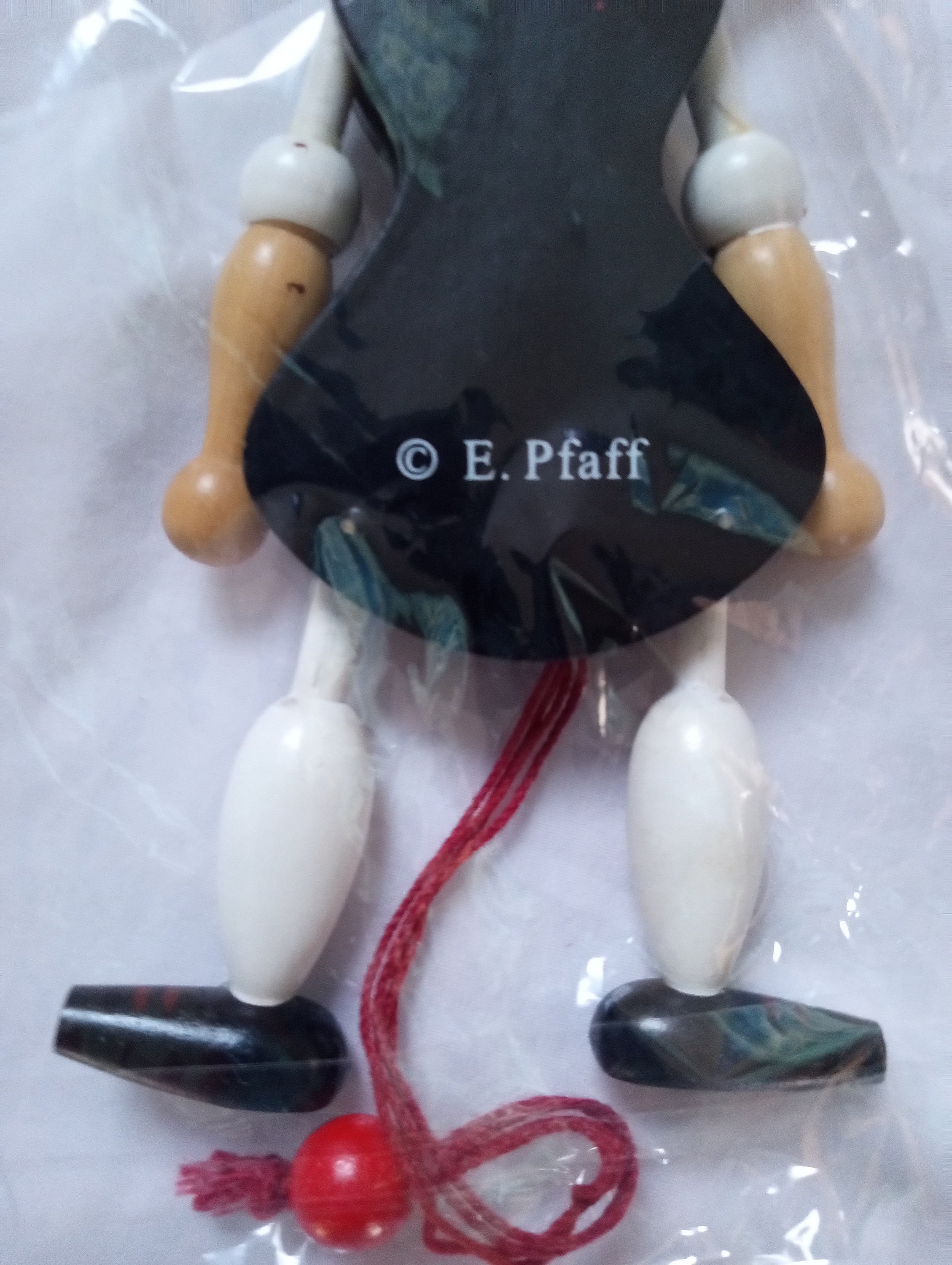 Vintage E. Pfaff Girl Wooden Pull String 7 Dancing Toy Sealed - Etsy