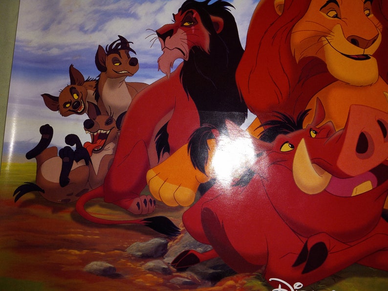 Vintage 17×22 Inch the Lion King Happy Holidays Poster - Etsy