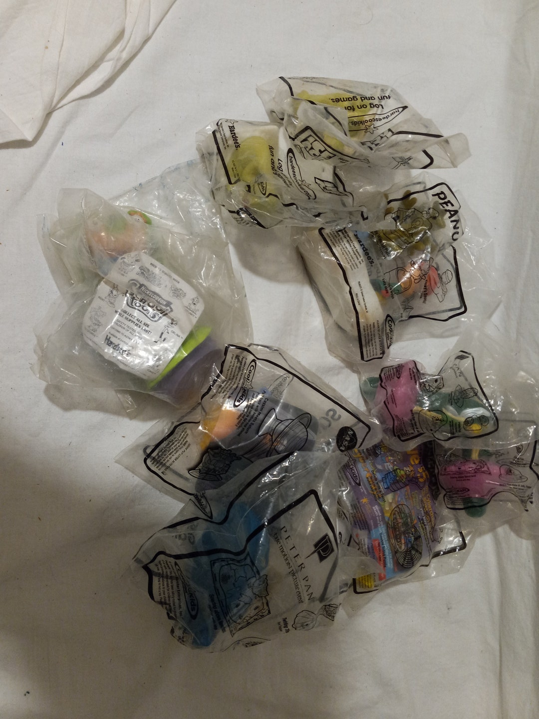 9 Vintage Hardee's Kids Meals Toys, Sealed Packages, 1995-2005 - Etsy