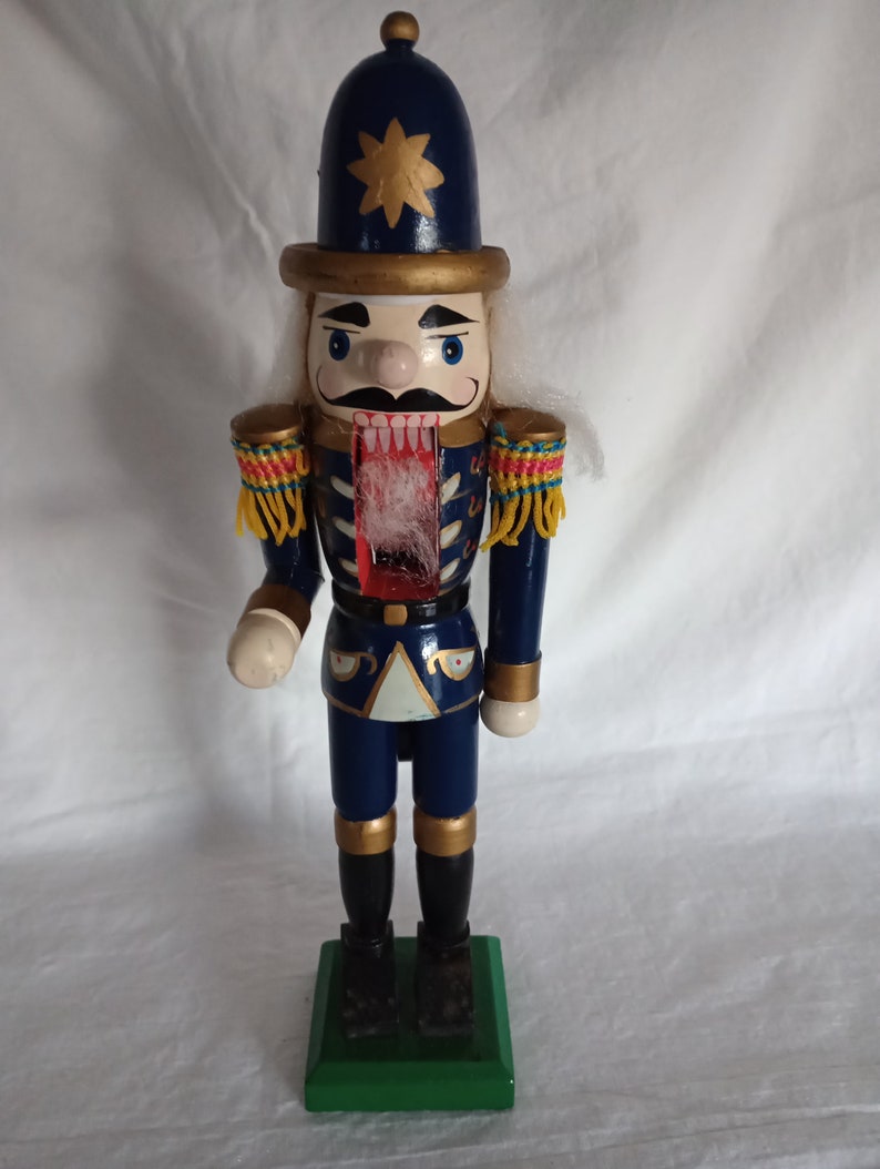 Vintage Wood Nutcracker - Etsy