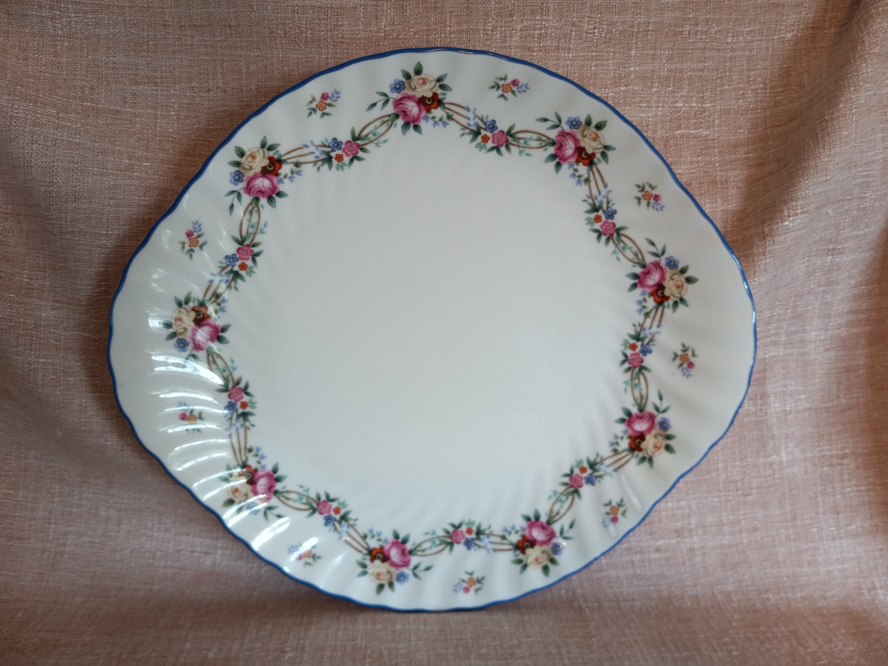 1994 Minton Summer Bouquet Fine Bone China Cake Plate - Etsy