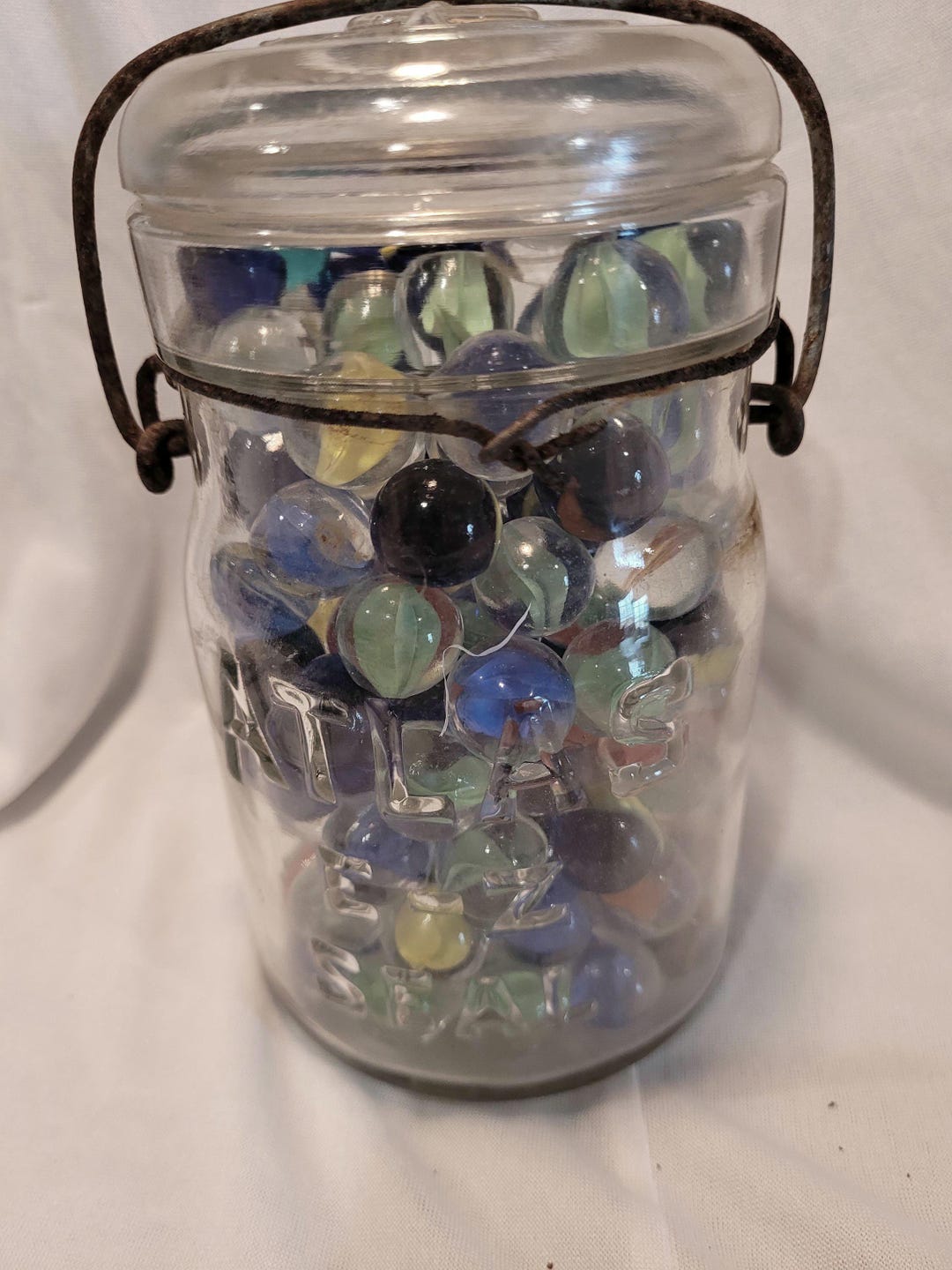 Vintage Pint Atlas E-Z Seal Jar With Wire Latch and 135+ Vintage ...