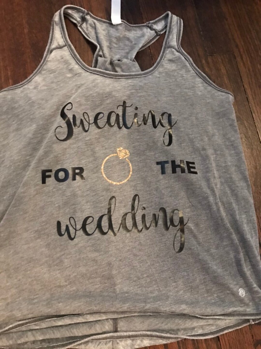 Sweating for the Wedding Tank |gym Tank | Wedding Workout Tank ...