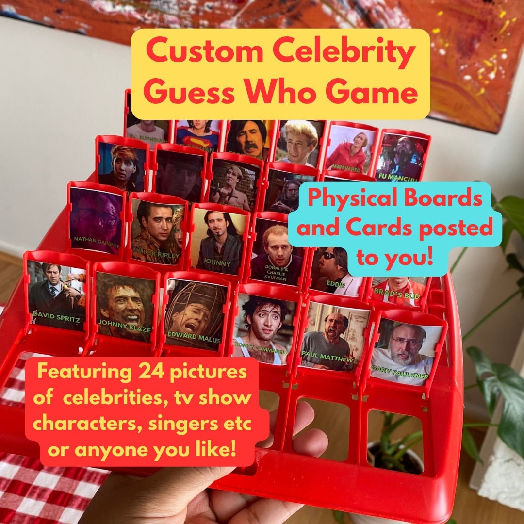 Guessing Game Guess Who Board Game Personalised - Etsy