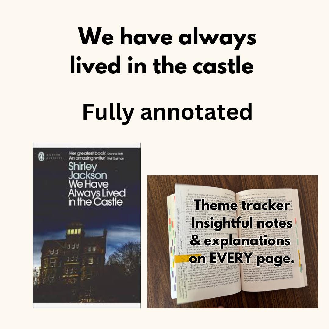 Annotated We Have Always Lived in the Castle | VCE English Notes ...
