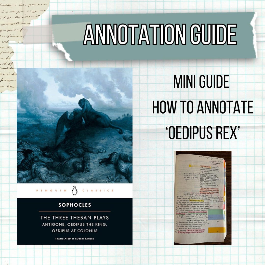 Oedipus Rex Annotation Guide | VCE English Literature Study (PDF ...