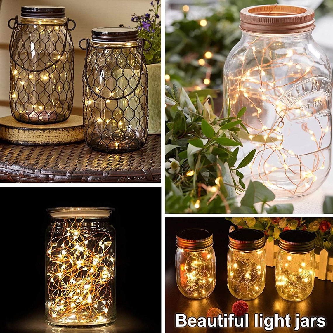 LED Powered Fairy String Lights 12 Pack 10ft Each String | Etsy