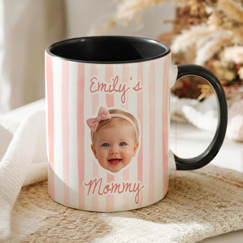 Personalized Baby Face Photo Mug, Custom Baby Picture Coffee Cup for ...
