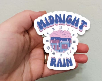 Midnight Rain Sticker - Etsy