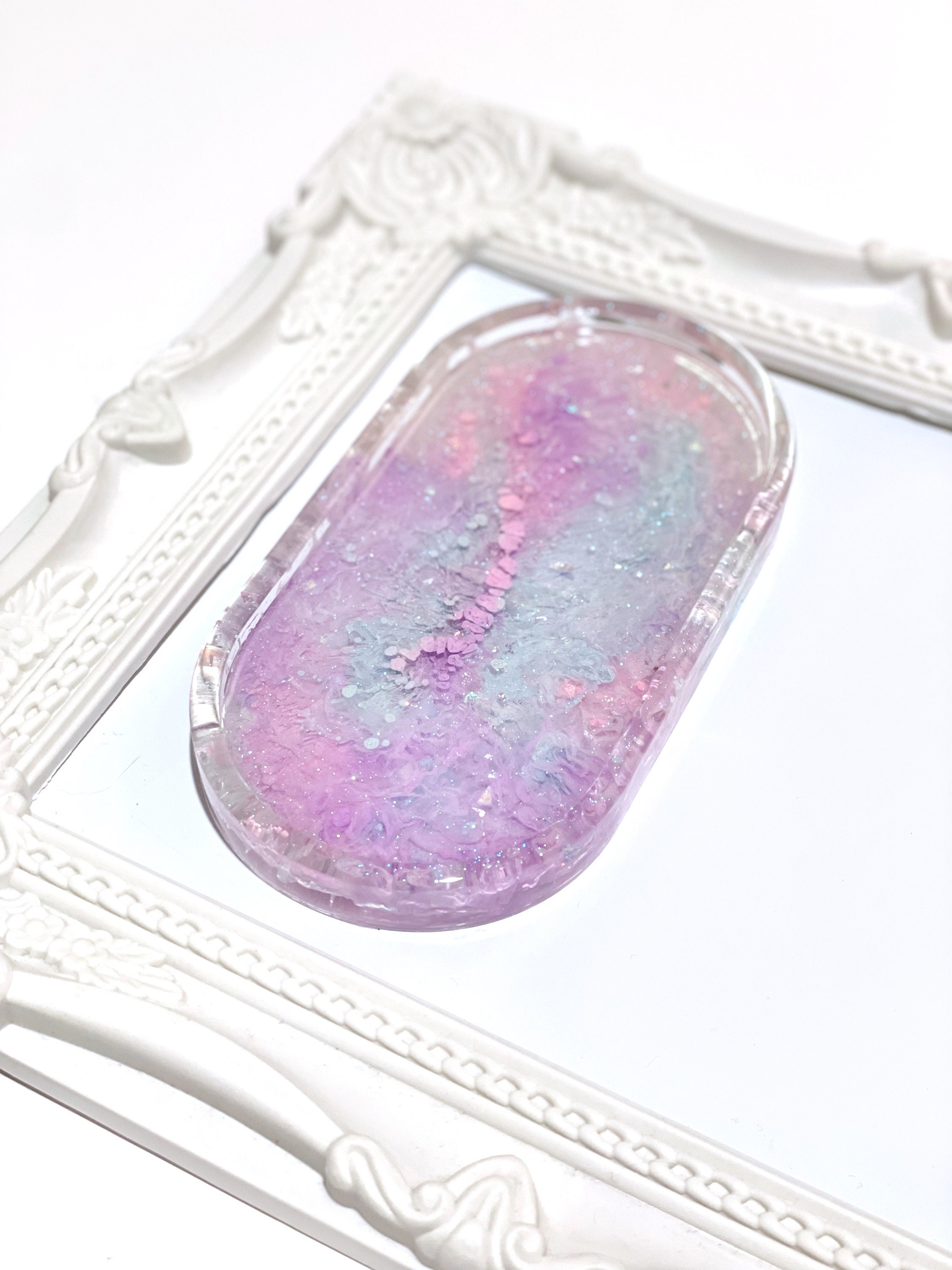 Pastel Valet Tray, Cute Key Bowl, Oval Catchall Tray, Desk Organizer ...