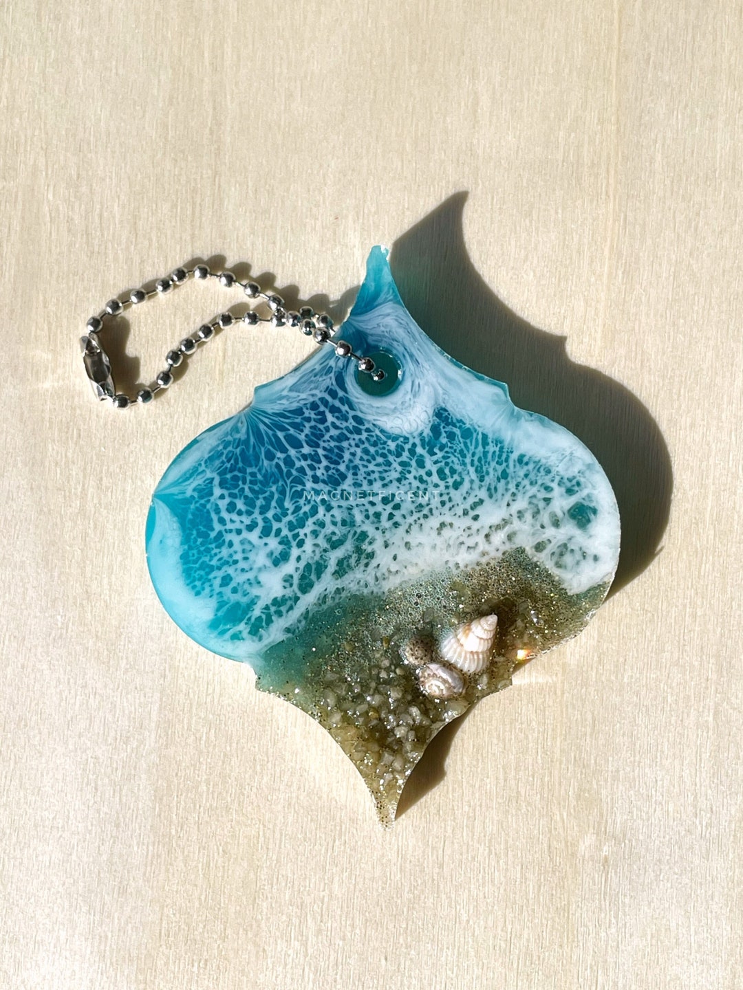 Beach Keychain for Coworker Christmas Gift Ocean Keychain for - Etsy