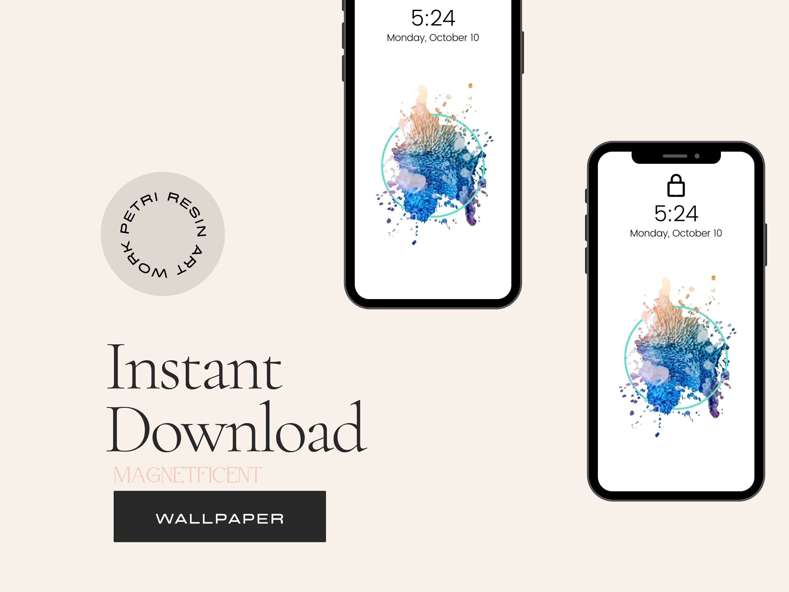Paint Splash of Color iPhone Wallpaper Digital Download Ink Splatter ...