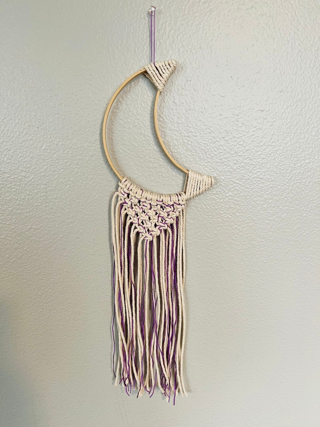 Macrame Crescent Moon - Etsy