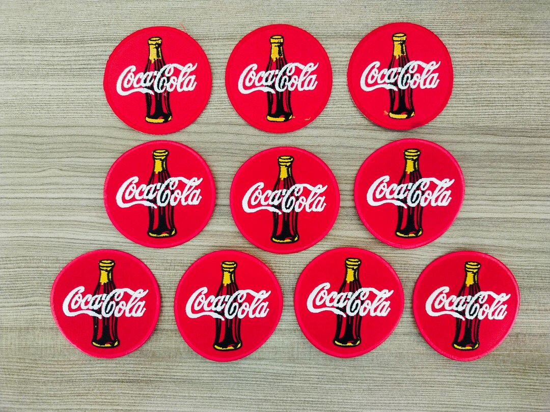 10 Coca-cola Patch: Embroidered Iron-on Applique - Etsy