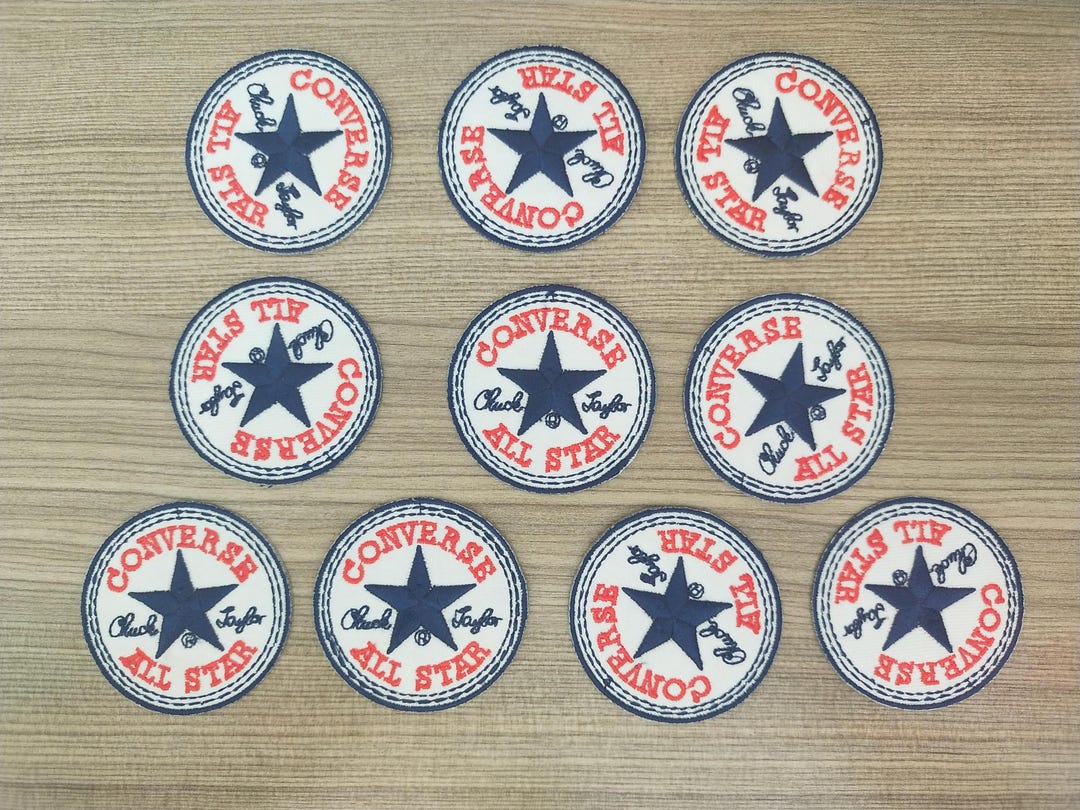 10 Converse All Star Logo Patches: Embroidered Iron-on Appliques - Etsy