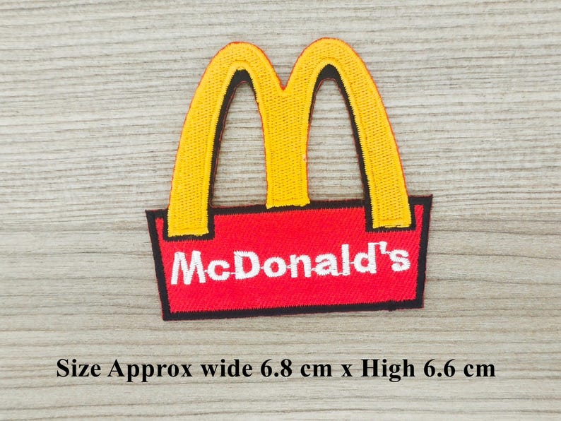 10 Mcdonald's Logo Iron on Patches: Embroidered Applique - Etsy