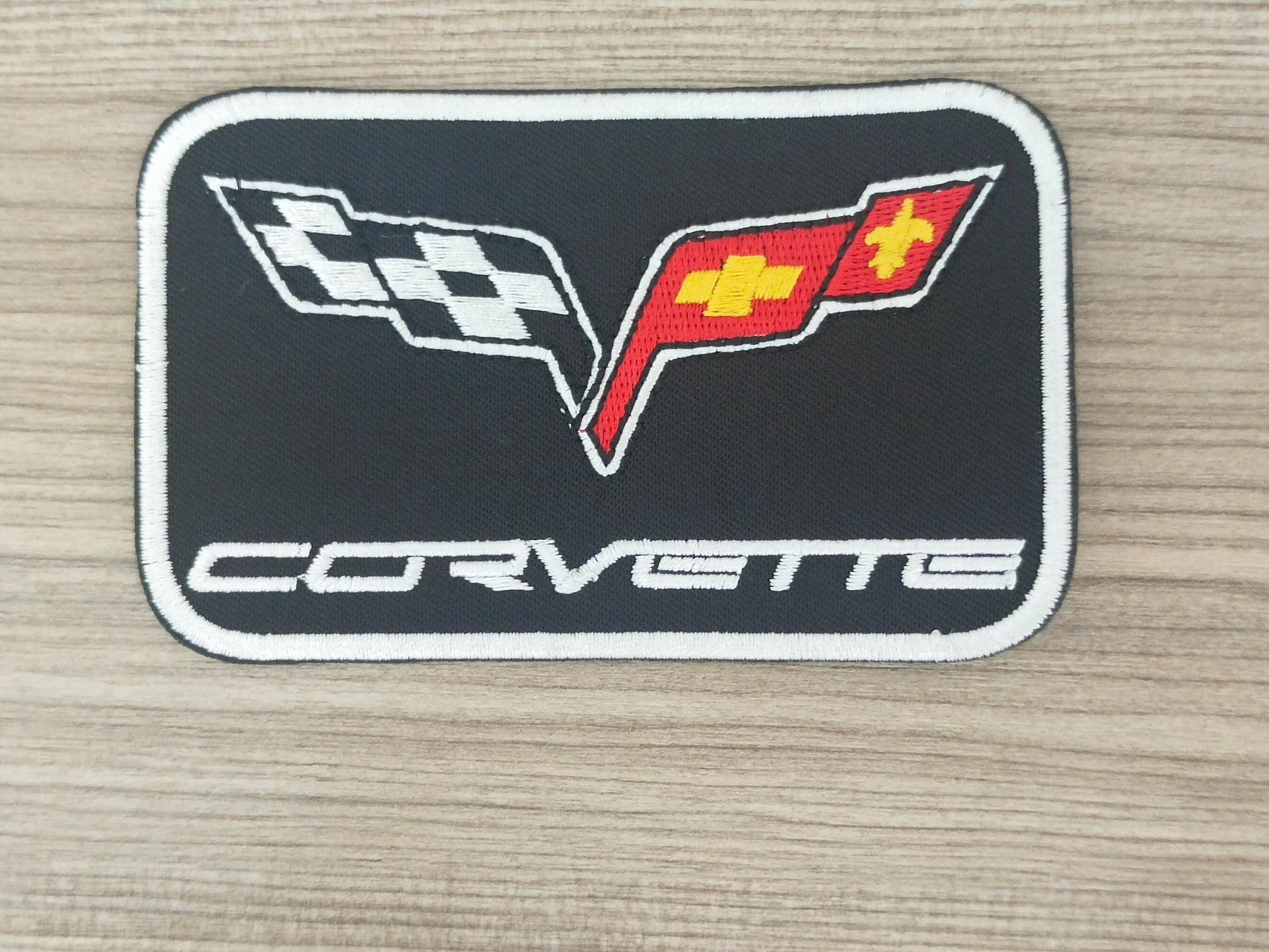 10 Pcs Chevrolet Corvette Iron on Patch: Embroidered Racing Car ...