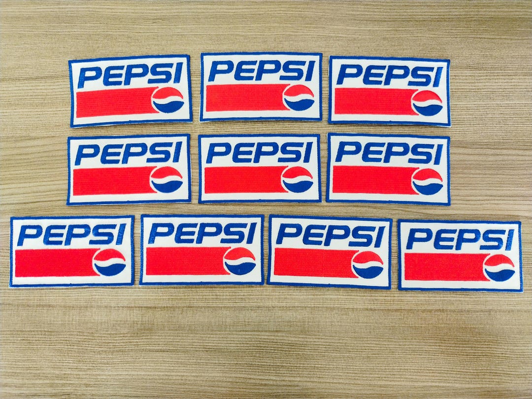10 Pepsi Cola Iron on Patches: Embroidered Applique - Etsy
