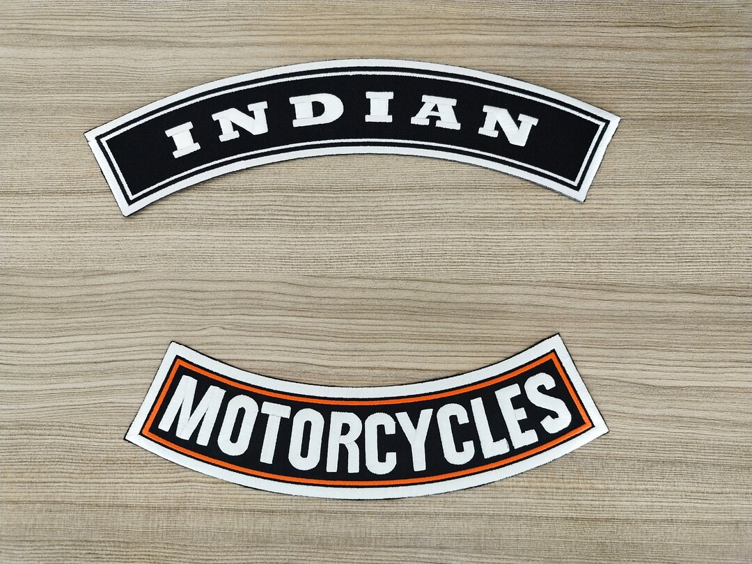 Indian Motorcycle Patch: Embroidered Biker Iron-on Applique - Etsy