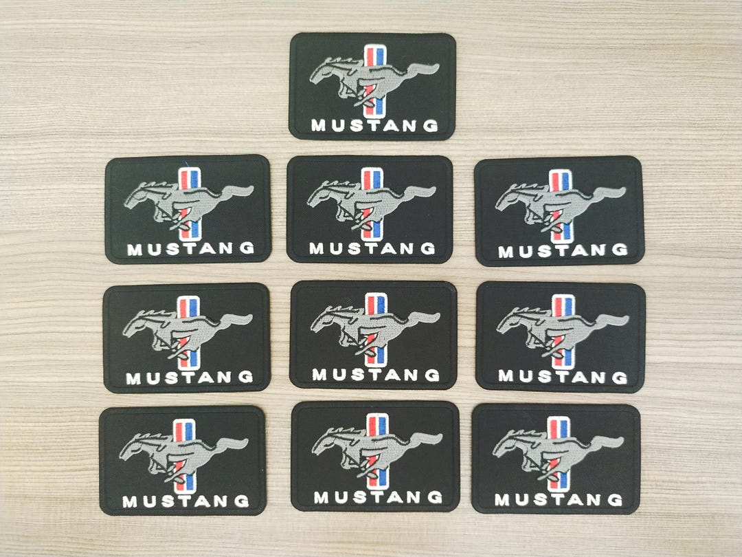 10 Ford Mustang Logo Patches: Embroidered Iron-on Appliques - Etsy