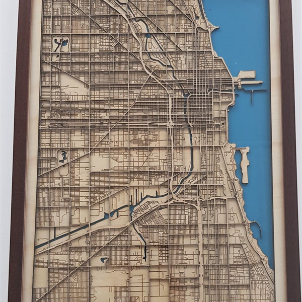 Usa 3d Map City - Etsy