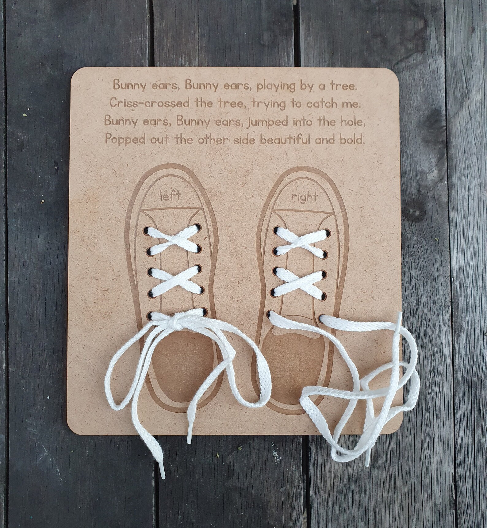 Learn To Tie Shoelaces Shoes Learning Aide Teach Knot | Etsy