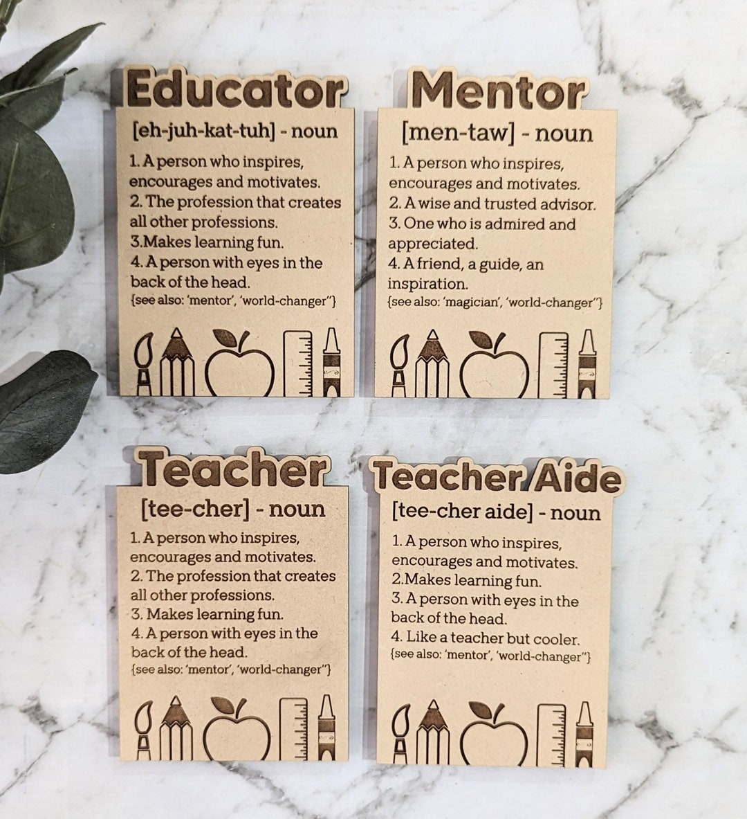 Teacher Educator Magnet Mentor Teacher Aide Gift End of Year Thank You ...