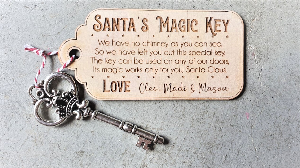 Santa's Magic Key Door Lock Christmas Xmas Magical - Etsy