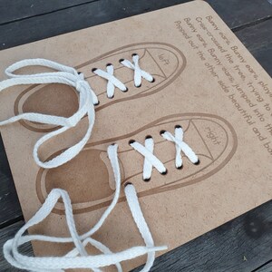 Learn to Tie Shoelaces Shoes Learning Aide Teach Knot Montessori ...