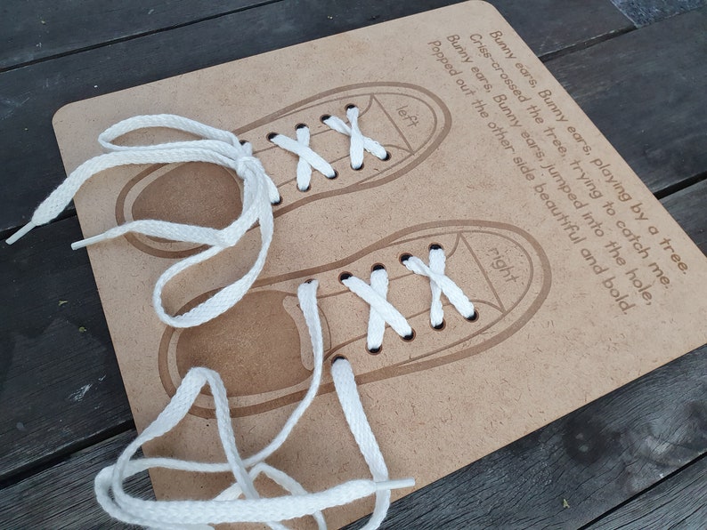 Learn to Tie Shoelaces Shoes Learning Aide Teach Knot - Etsy