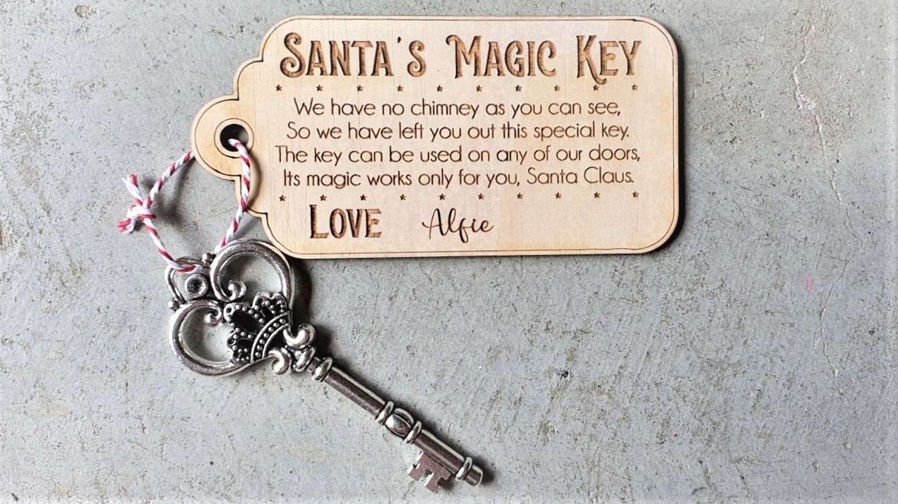 Santa's Magic Key Door Lock Christmas Xmas Magical - Etsy