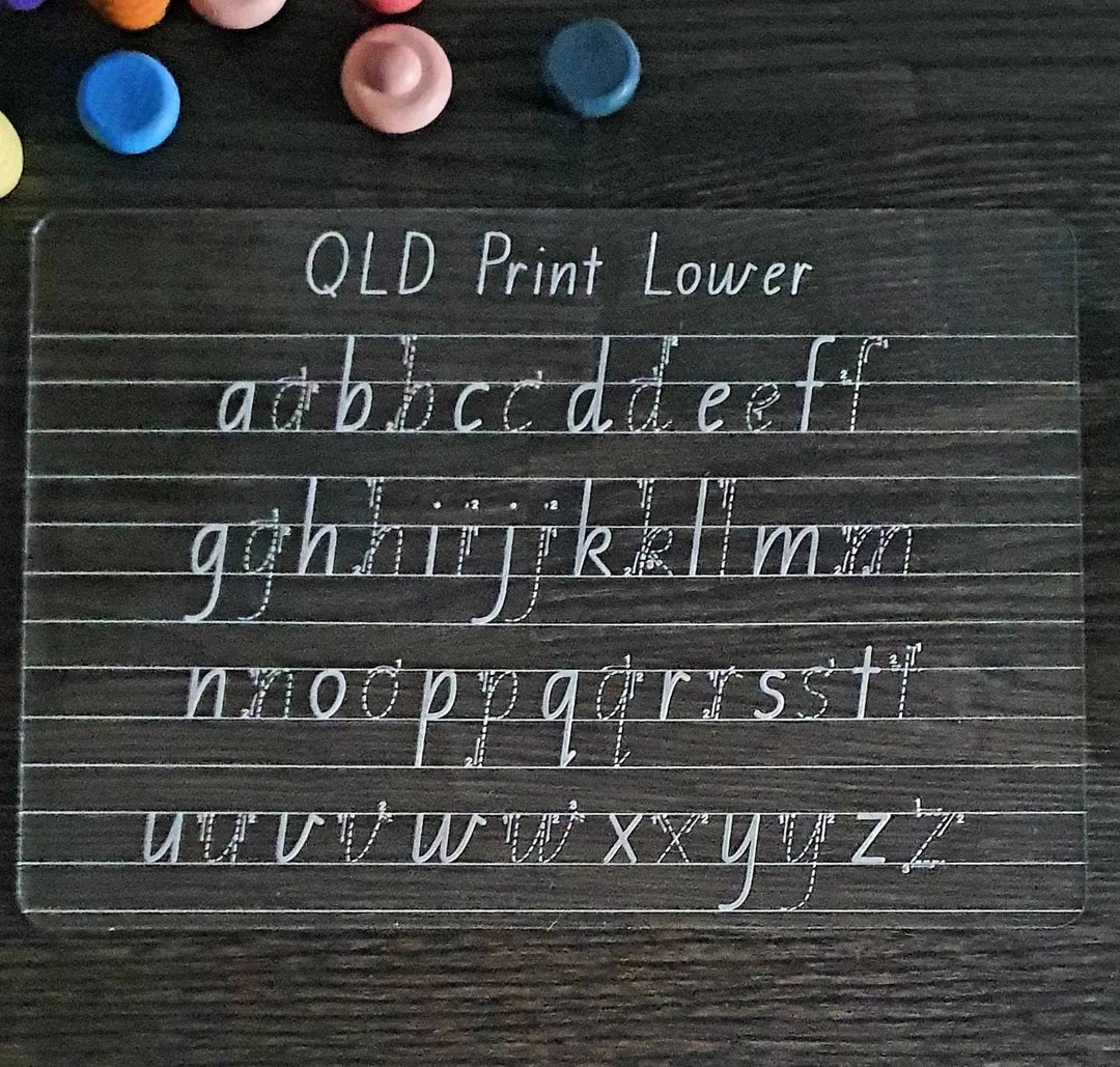 Write + Wipe Handwriting Tracing Boards - Australian State Fonts ...