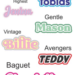 3D Custom Acrylic Name Sign 3 Layer - Home Decor - Personalised - Room ...